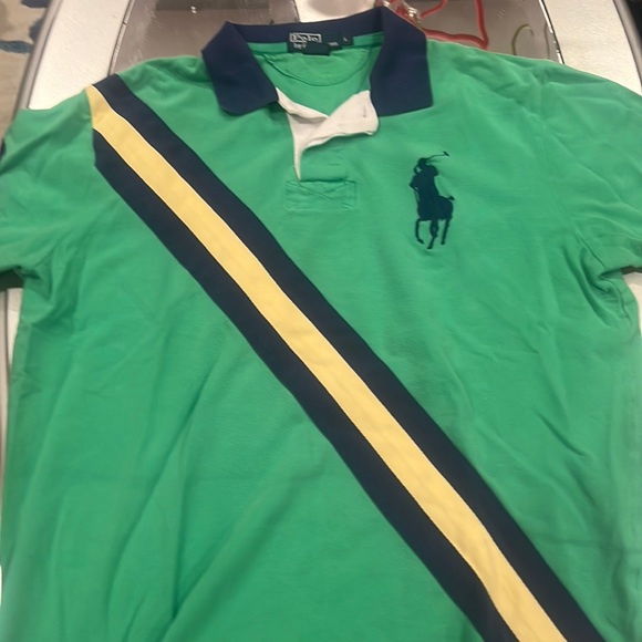 Polo Ralph Lauren | Shirts | Throwback 98s Mint Green Blue Polo Ralph ...